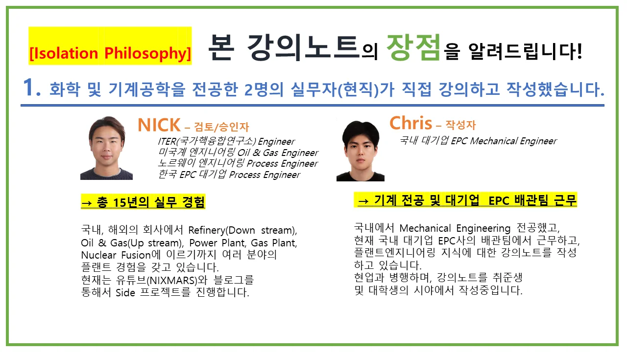 플랜트 PID Isolation Philosophy - 크몽