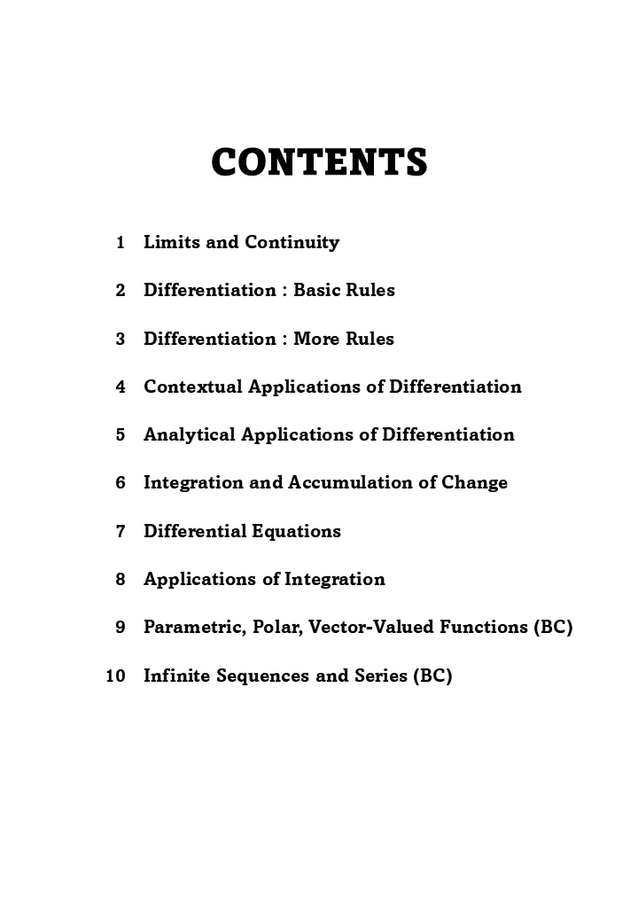 AP Calculus Prep Note Unit 1 - 크몽