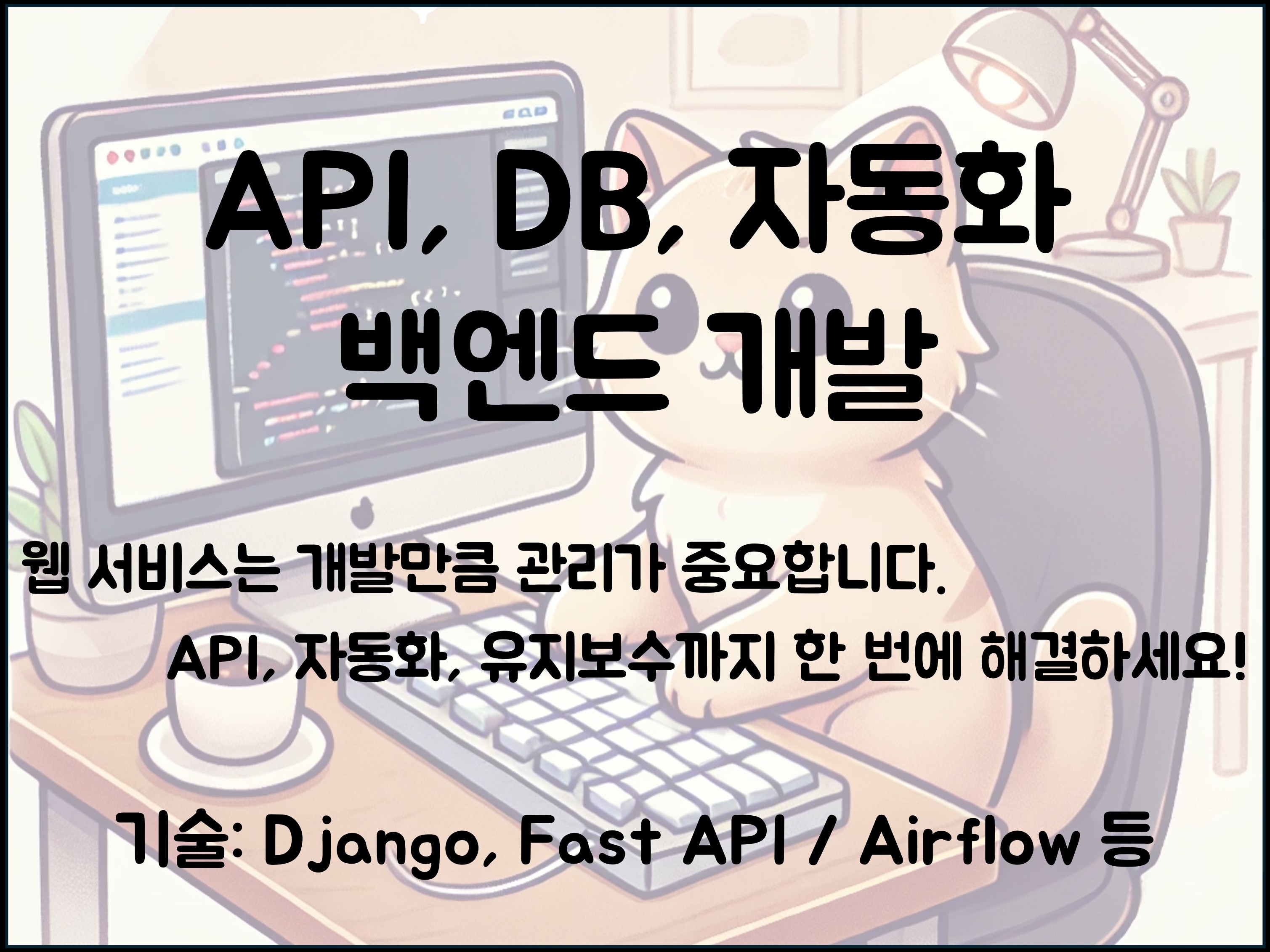 Django, Fast API 등 서버 기능개발/유지보 - 크몽