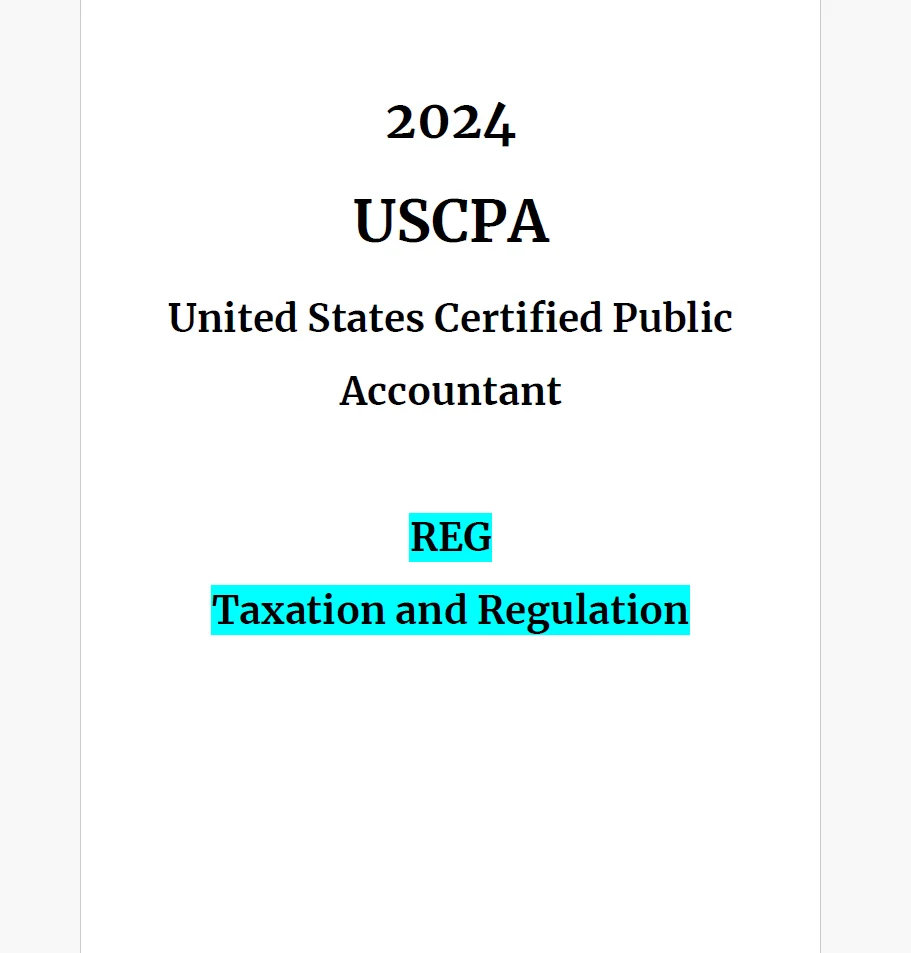 쉽게 합격하는 AICPA REG 미국회계사 라이센스 - 크몽