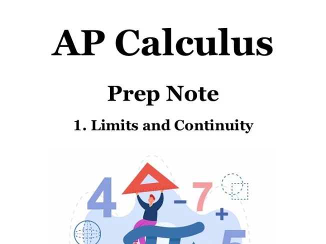 AP Calculus Prep Note Unit 1 - 크몽