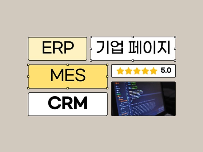 기업 페이지,ERP,CRM,MES 웹개발 해드립니다. - 크몽